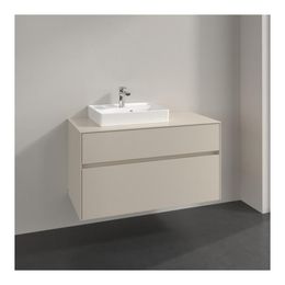 Villeroy & Boch Villeroy und Boch Collaro Waschtischunterschrank C01400VN 100x54,8x50cm, Waschtisch links, cashmere grey