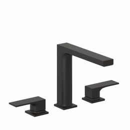 Kludi DECUS 3-Loch Waschtischmischer 543933975 mit Push-Open Ventil mattschwarz