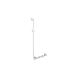HEWI System 900 Winkelgriff mit Brausehalter 900.33.202XA98 1250 x 450 mm, Brausehalter signalwei&szlig;, Ausf&uuml;hrung links