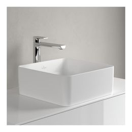Villeroy & Boch Villeroy und Boch Collaro Aufsatzwaschtisch 4A2138RW ohne &Uuml;berlauf, 38x38cm, stone white C-plus