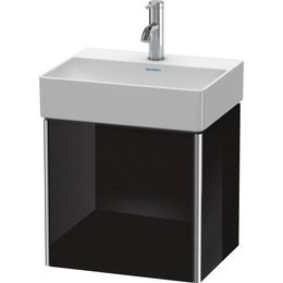 Duravit XSquare Waschtisch-Unterschrank XS4060R4040 43,4x39,7x34cm, T&uuml;r rechts, schwarz hochglanz