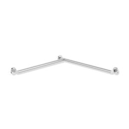 HEWI System 900 Duschhandlauf 900.35.13440 Edelstahl verchromt, 765 x 765 mm, Ausf&uuml;hrung links