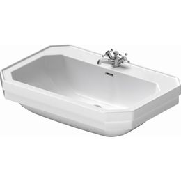 Duravit Serie 1930 Waschtisch 04388000001 mit &Uuml;berlauf, 1 Hahnloch , wei&szlig; WonderGliss
