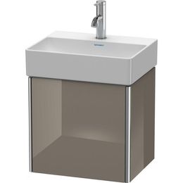 Duravit XSquare Waschtisch-Unterschrank XS4060R8989 43,4x39,7x34cm, T&uuml;r rechts, Flannel Grey hochglanz