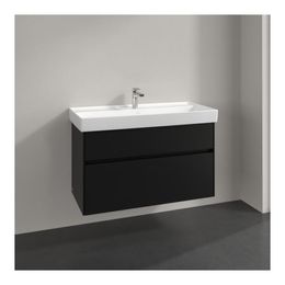 Villeroy & Boch Villeroy und Boch Collaro Waschtischunterschrank C01100VL 95,4x54,6x44,4cm, Waschbecken mittig, volcano black