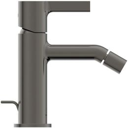 Ideal Standard Joy Bidetarmatur BC784A5 Magnetic Grey, mit Ablaufgarnitur, Ausladung 110mm