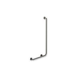 HEWI System 900 Winkelgriff 900.22.13860SC Edelstahl pulverbeschichtet dunkelgrau perlglimmer tiefmatt, 1000 x 500 mm, Ausf&uuml;hrung links