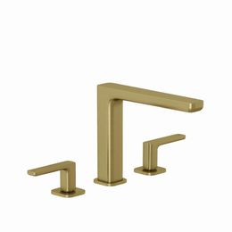 Kludi RENON 3-Loch Waschtischarmatur 42393N075 mit Push Open Brushed Gold PVD