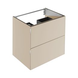 KEUCO Edition 11 Art Waschtischunterschrank 32512850800 80x70x49cm, 2 Frontausz&uuml;ge, Glas satiniert, sand