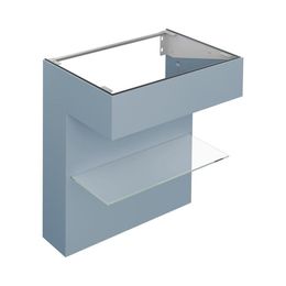 KEUCO Edition 11 Art Waschtischunterschrank 32510530800 80x87x49cm, mit Ablage, Lack seidenmatt, blue satin