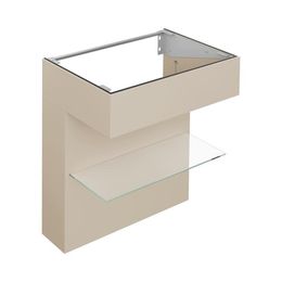 KEUCO Edition 11 ART Waschtischunterschrank 32510520801 80x87x49cm, mit Ablage, Innenbeleuchtung, Lack seidenmatt, sand