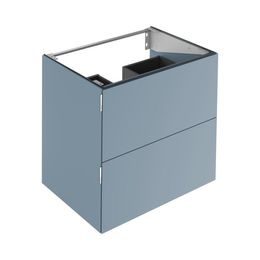 KEUCO Edition 11 Art Waschtischunterschrank 32512530800 80x70x49cm, 2 Frontausz&uuml;ge, Lack seidenmatt, blue satin