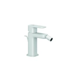 Kludi Renon Bidetarmatur 422165375 mit Ablaufgarnitur mattwei&szlig;
