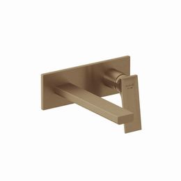 Kludi DECUS 2-Loch-Wandarmatur 54244N175 210 mm, Feinbau-Set, Brushed Bronze PVD