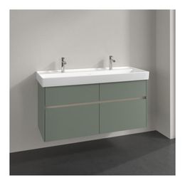 Villeroy & Boch Villeroy und Boch Collaro Waschtischunterschrank C01200AF 115,4x54,6x44,4cm, Waschbecken mittig, soft green