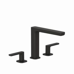 Kludi RENON 3-Loch Waschtischarmatur 423933975 mit Push Open mattschwarz