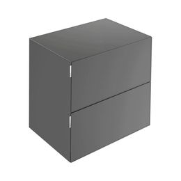 KEUCO Edition 11 Art Sideboard 32542870801 80x70x49cm, 2 Frontausz&uuml;ge, Innenbeleuchtung, Glas satiniert, smoke