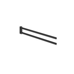 HEWI System 162 Handtuchhalter 162.09.10060DC 2-tlg., 445 x 70 mm, pulverbeschichtet, schwarz tiefmatt