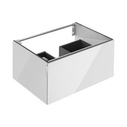 KEUCO Waschtischunterschrank Edition 11 Art 32511880800 80x35x49cm, 1 Frontauszug, Glas, manhattan