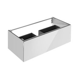 KEUCO Waschtischunterschrank Edition 11 Art 32511351200 120x35x49cm, 1 Frontauszug, Lack seidenmatt, Glas, manhattan