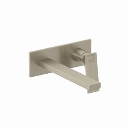 Kludi DECUS 2-Loch-Wandarmatur 54245N575 240 mm, Feinbau-Set Stainless, Brushed Nickel