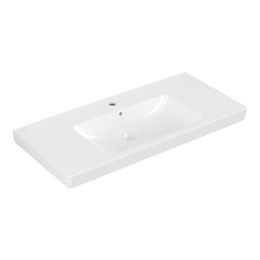 Villeroy & Boch Villeroy & Boch Subway 2.0 Waschtisch 71751G01 100 x 47 cm, wei&szlig;, mit Hahnloch und &Uuml;berlauf
