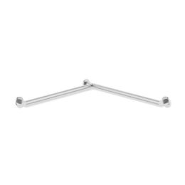 HEWI System 900 Duschhandlauf 900.35.1S2XA Edelstahl matt geschliffen, 475 x 1800 mm, Ausf&uuml;hrung links