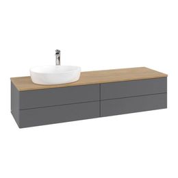 Villeroy & Boch Villeroy & Boch Antao Waschtischunterschrank 1600x360x500mm L26151GK mit Beleuchtung mit Struktur FK/AP: GK/1