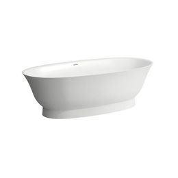 Laufen The new classic Oval-Freistehwanne H2208520000001 190 x 90 cm, Sentec, wei&szlig;