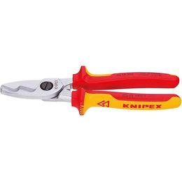 Knipex Kabelschere 9516200 Mit Doppelschneide, 200mm Mehrkomponenten-Griffen