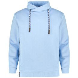 Gro&szlig;e Gr&ouml;&szlig;en Ragman Sweatshirt aus Baumwollmischung Farbe hellblau Gr&ouml;&szlig;e: 4XL