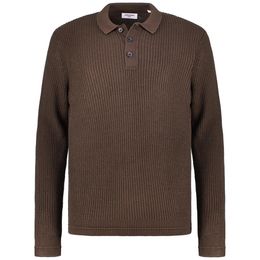 Jack & Jones Gro&szlig;e Gr&ouml;&szlig;en Jack&Jones Strickpullover mit Polokragen Farbe braun Gr&ouml;&szlig;e: 5XL