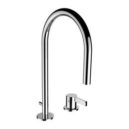 Laufen Kartell Waschtisch-2-Loch-Armatur H3113320042211, mit Ablaufg., schwenkbar, chrom