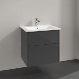 Villeroy & Boch Villeroy & Boch Finero Waschtischunterschrank S00501FPR1 inklusive Waschtisch, Glossy Grey, 2 Ausz&uuml;ge
