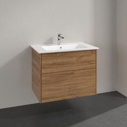 Villeroy & Boch Villeroy & Boch Finero Waschtisch mit Unterschrank 80 cm S00502RHR1 Waschtisch-Set, 2 Ausz&uuml;ge, Kansas Oak