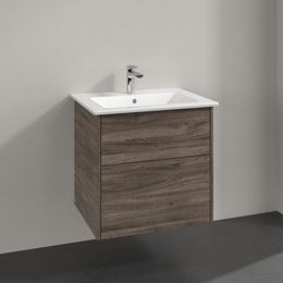 Villeroy & Boch Villeroy & Boch Finero Waschtischunterschrank S00501RKR1 inklusive Waschtisch, Stone Oak, 2 Ausz&uuml;ge