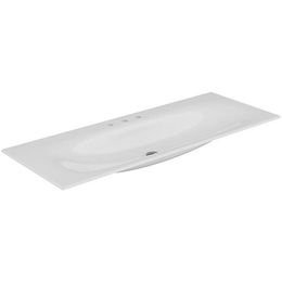KEUCO Waschtisch Edition 11 31160311403 1405 x 17 x 538 mm, weiss CleanPlus, 3 Hahnl&ouml;cher