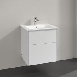 Villeroy & Boch Villeroy & Boch Finero Waschtisch mit Unterschrank 60 cm S00500DHR1 Waschtisch-Set, 2 Ausz&uuml;ge, Glossy White