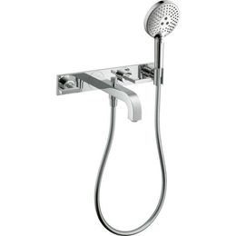 Hansgrohe Axor Citterio Fertigmontageset 39442000 Unterputz-3-Loch-Wannenarmatur, mit Hebelgriffen, chrom
