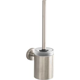 Hansgrohe WC-B&uuml;rstengarnitur Logis 40522820 brushed nickel, mit Kristallglaseinsatz