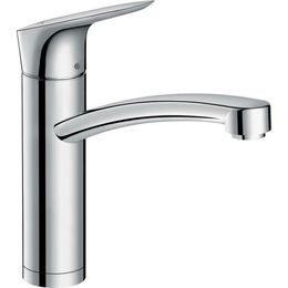 Hansgrohe Logis 160 K&uuml;chenarmatur 71833000 chrom, Vorfenstermontage, schwenkbarer Auslauf