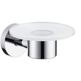 Hansgrohe Seifenhalter Logis 40515000 chrom, mit Kristallglasschale