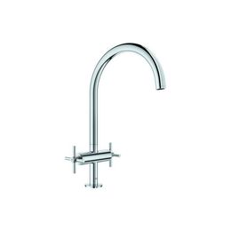 Grohe Atrio Sp&uuml;ltisch-2-Griff-Armatur 30362000 chrom, mit C-Auslauf mit Mousseur