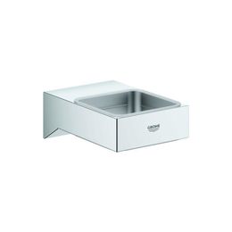 Grohe Selection Cube Halter 40865000 chrom, f&uuml;r Glas, Seifenpender/-schale