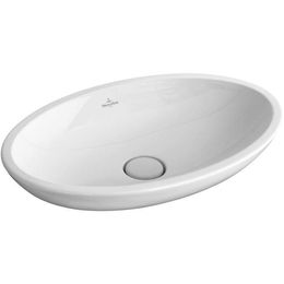 Villeroy & Boch Villeroy&Boch Loop&Friends Waschtisch 51510001 58,5 x 38 cm, weiss, oval, mit &Uuml;berlauf