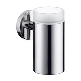 Hansgrohe Glashalter Logis chrom, mit Kristallglasbecher