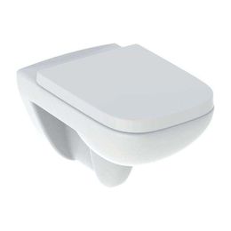 Geberit Renova Plan Set Wand-Tiefsp&uuml;l-WC mit WC-Sitz 500817001 sp&uuml;lrandlos, eckig, wei&szlig;