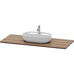 Duravit Luv Waschtisch-Konsole LU946107777 138,8x59,5x2,5cm, aus Massivholz, mit 1 Ausschnitt, nussbaum