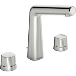 Hansa Hansadesigno Waschtisch-3-Loch-Armatur 51052183 mit Ablaufgarnitur, Ausladung 141 mm, chrom