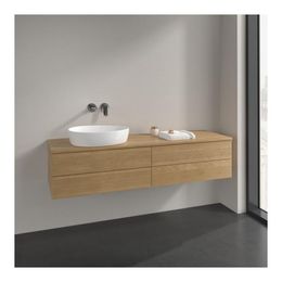Villeroy & Boch Villeroy und Boch Antao Waschtisch-Unterschrank L26011HN 160x36x50cm, Waschbeckenplattenfarbe honey oak, honey oak, mit Beleuchtung